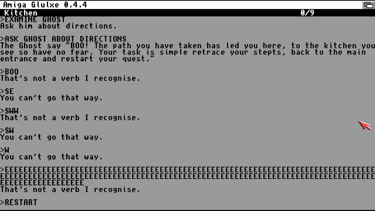 AMIGA CAN YOU ESCAPE ITS GLULX ADVENTURE GLULXE INTERPRETER By Andrew ...