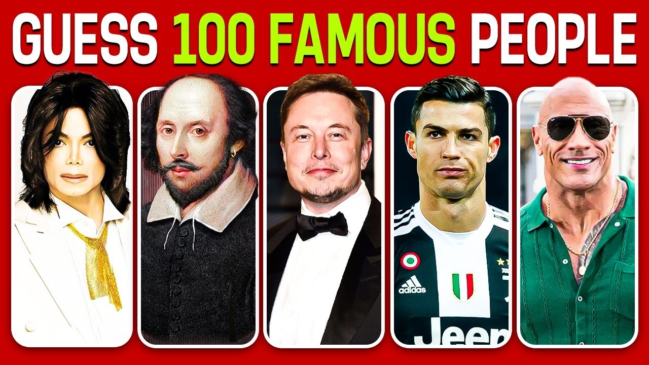 Guess the Famous People Quiz - YouTube
