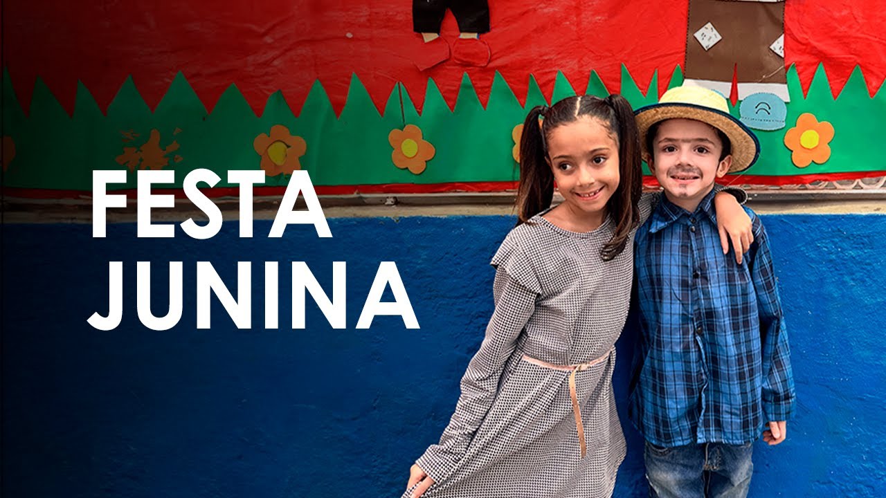 Sarah e Murillo na FESTA JUNINA da Escola - YouTube