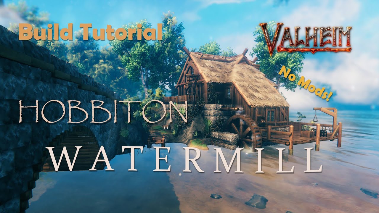 Valheim - Hobbiton Watermill Build Tutorial - YouTube