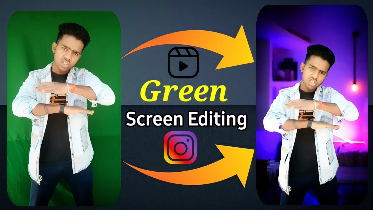 Instagram Trending Reels Editing || Instagram reels green screen ...