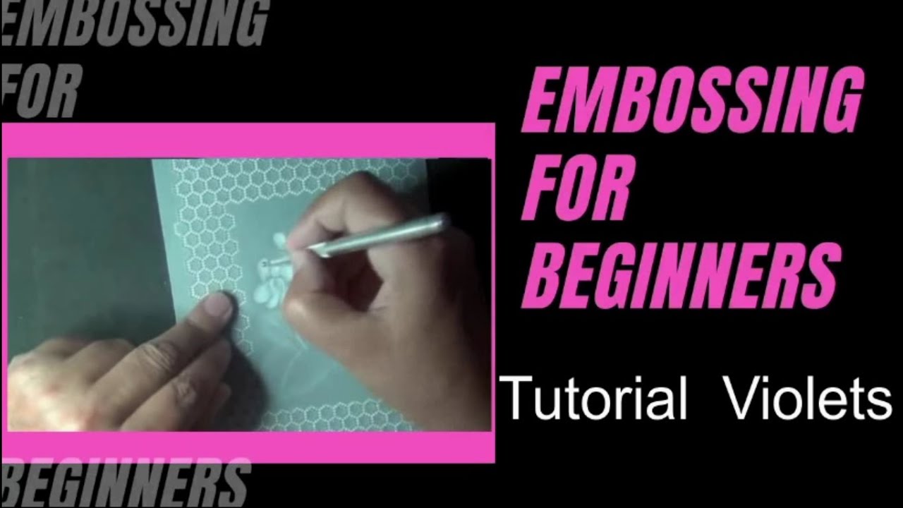 Embossing for beginners. Parchment art #3 - YouTube