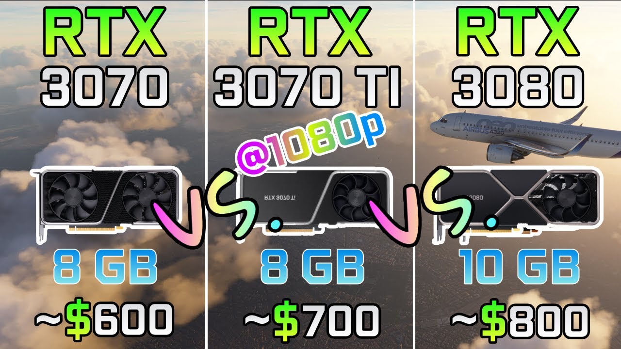 RTX 3070 vs RTX 3070 TI vs RTX 3080 - Test in 12 Games | 1080p - YouTube