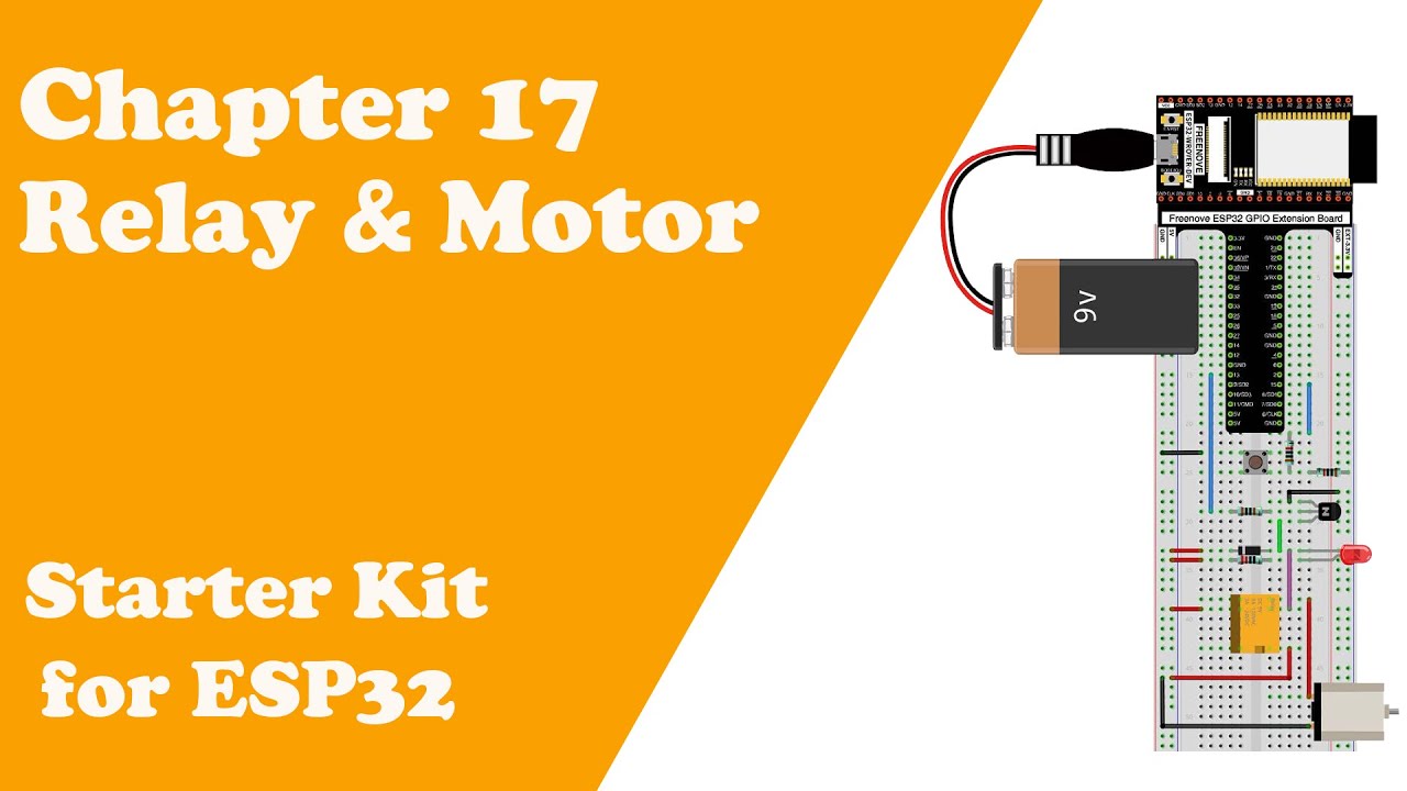 Chapter 17 Relay & Motor Starter Kit for ESP32 - YouTube