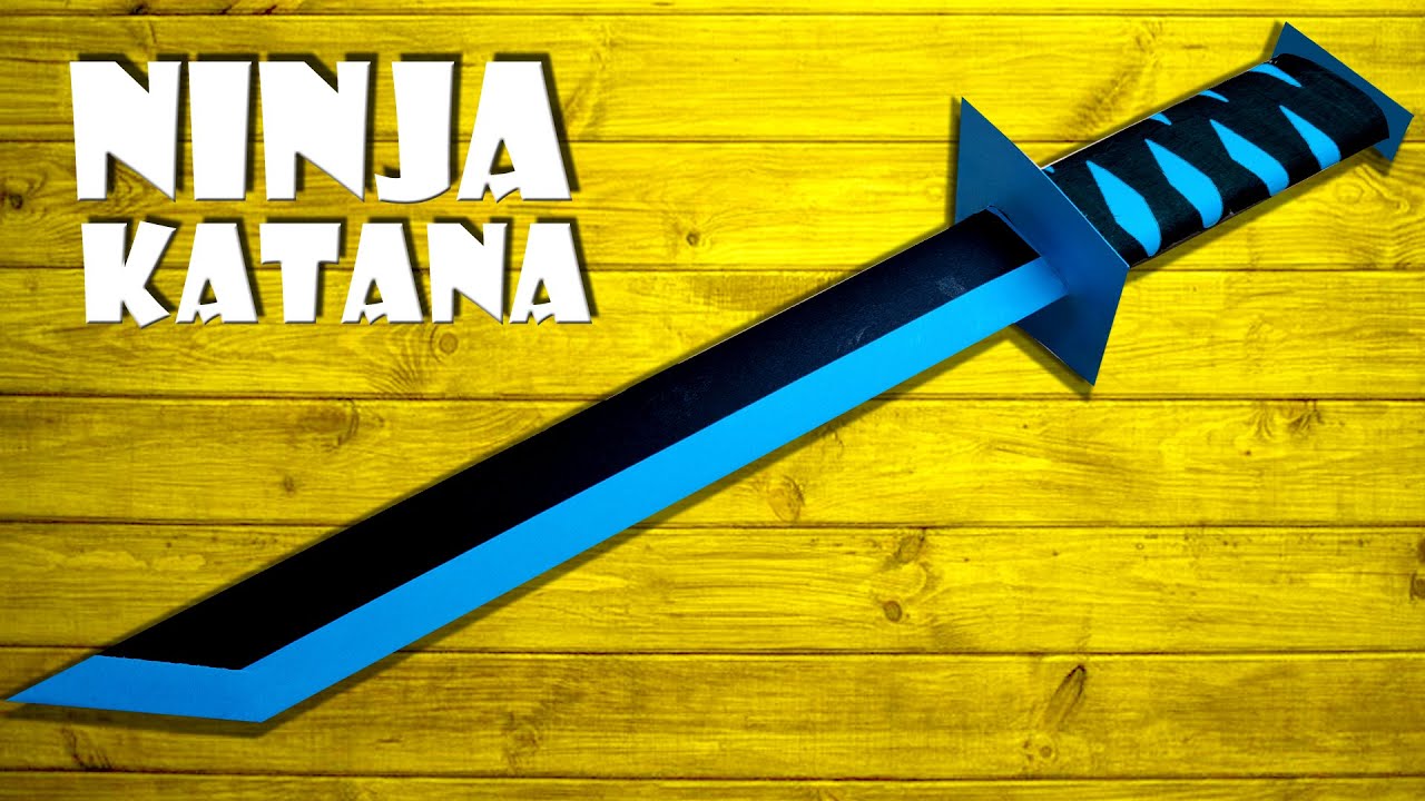 Ninja Katana Schwert selber machen aus Papier basteln - paper ninja ...