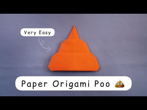 Very Easy Paper Origami Poop | Paper Craft Poo #papercraft #origami