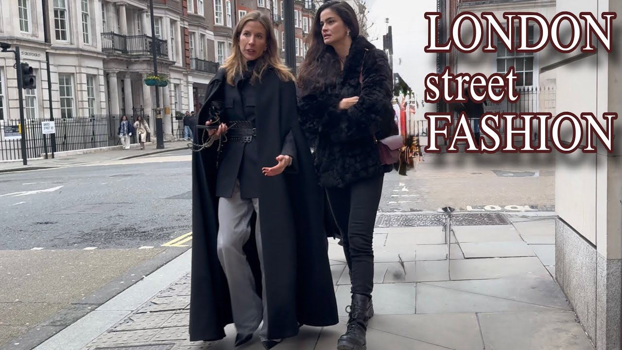 Winter street fashion in London Inspiration for chic looks - YouTube