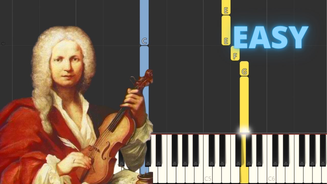 Spring - Vivaldi - EASY Piano Tutorial - YouTube