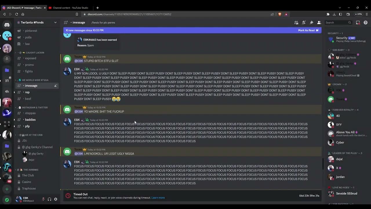 MasterTrinity Flames Toues Into Abusing Me LMFAO (MasterTrinity Discord Packing) - YouTube