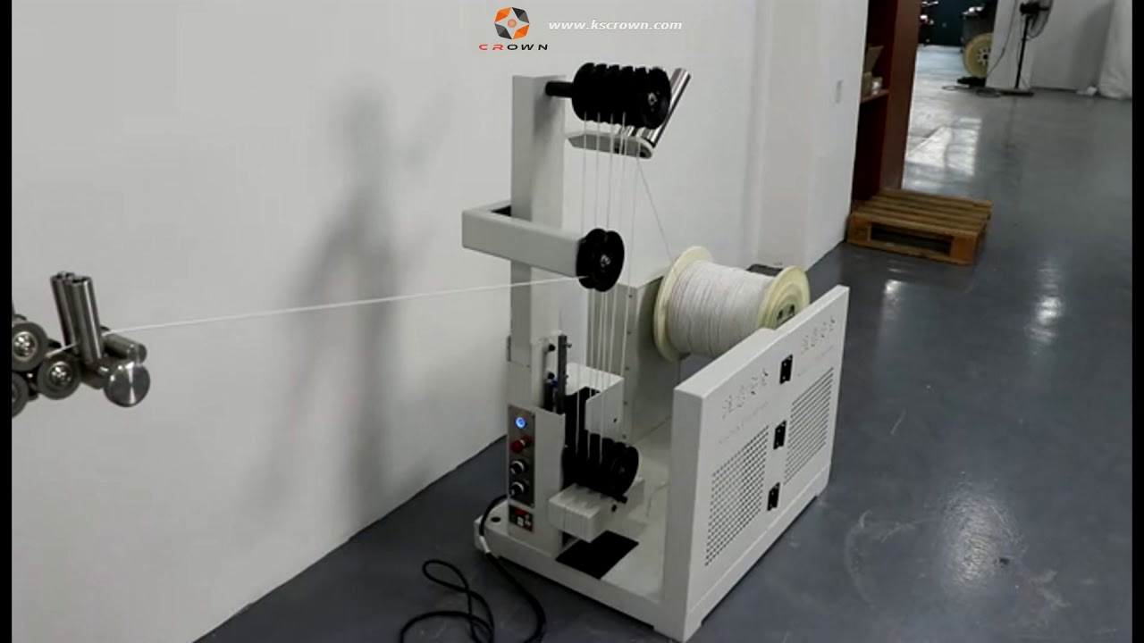 Wire and Cable Prefeeding Dereeler Machine WL-F380 - YouTube