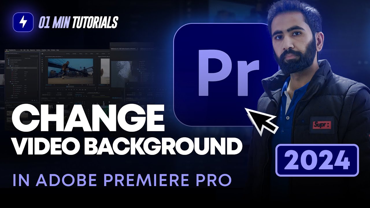 How To Change Video Background Adobe Premiere Pro 2024 | How to Edit ...