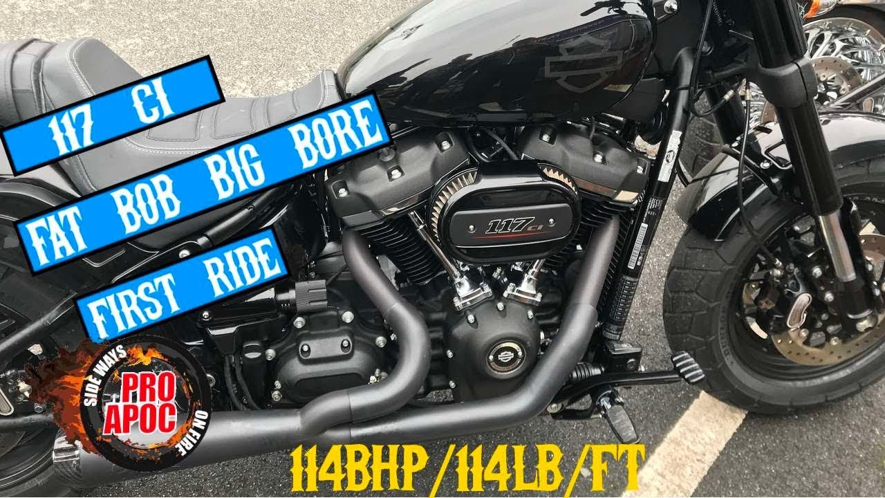 Harley Davidson Fatbob 117CI first ride!!! 114HP HANG ON!!! - YouTube