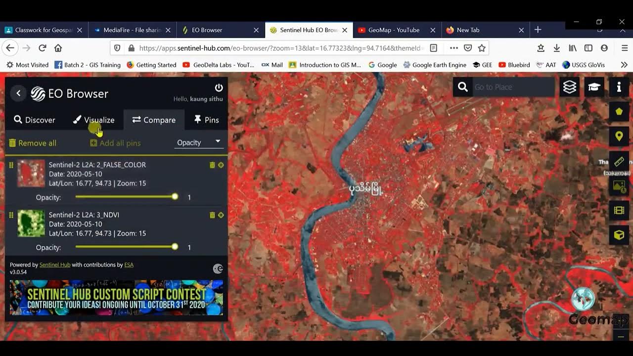 Satellite Image Visualization with Sentinel Hub EO Browser - YouTube