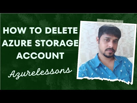 How to delete storage account in Azure - YouTube