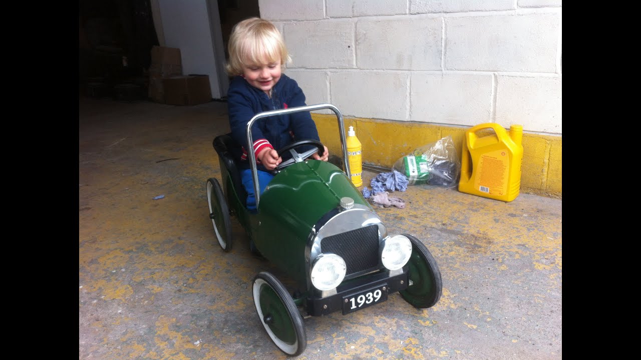 Home Made Electric vintage Childs Car - YouTube