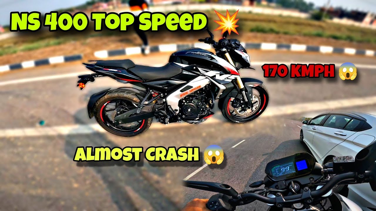 NS 400 Top Speed 😱 बहुत तेज भागती है 😈 - YouTube
