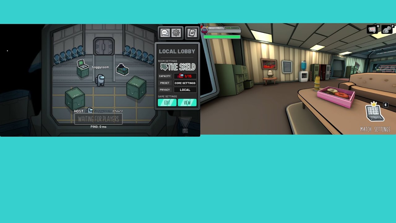 Among Us 2D & Among Us 3D Same Time Gameplay - YouTube