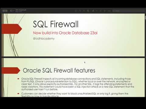 SQL Firewall - YouTube
