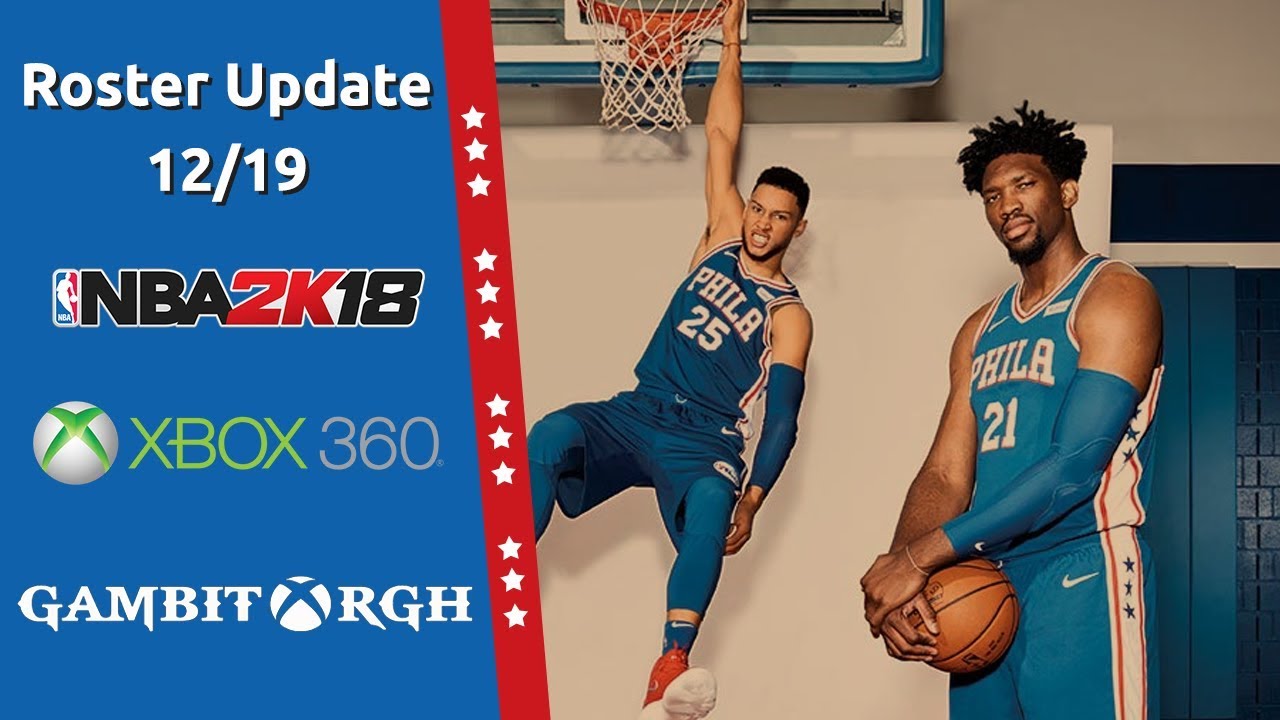 NBA ROSTER UPDATE 20/12/2018 XBOX 360 - YouTube