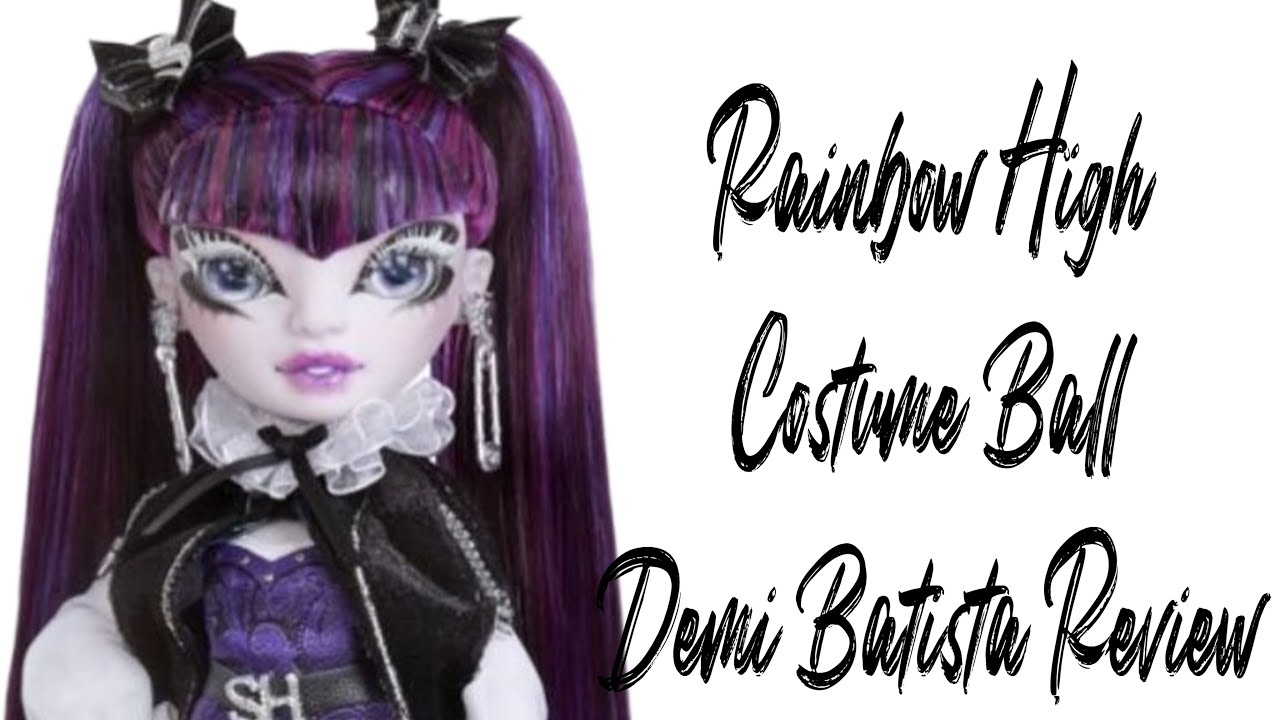 Rainbow High Costume Ball Demi Batista Doll Review - YouTube