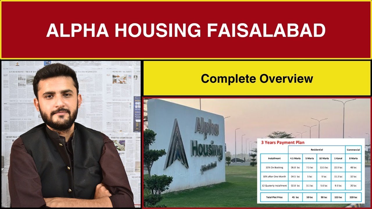 Alpha Housing Faisalabad I Complete Overview I Housing Society - YouTube