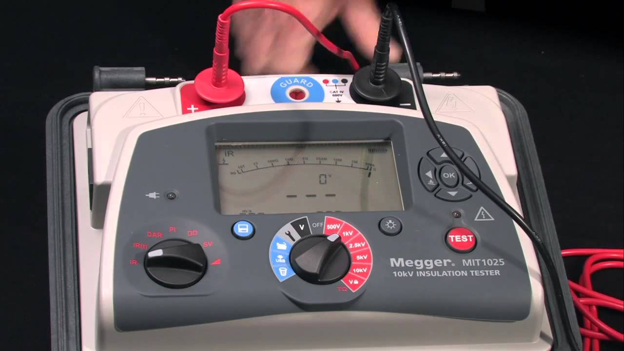 MIT1025 Insulation Resistance Tester - Getting Started - YouTube