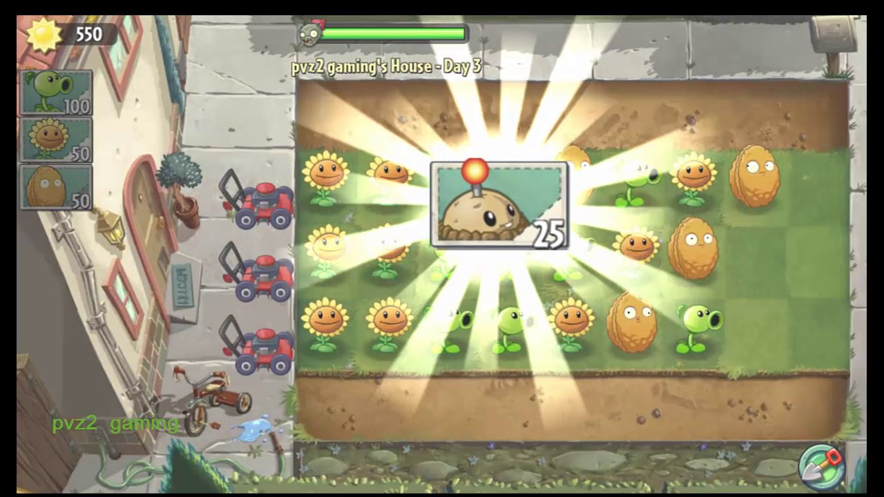 Plants vs Zombies 2 House #days 1 - 4 pvz2 gaming - YouTube