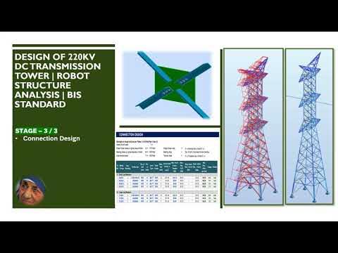 Design of 220kV DC Transmission Tower | Robot Structure Analysis | BIS ...