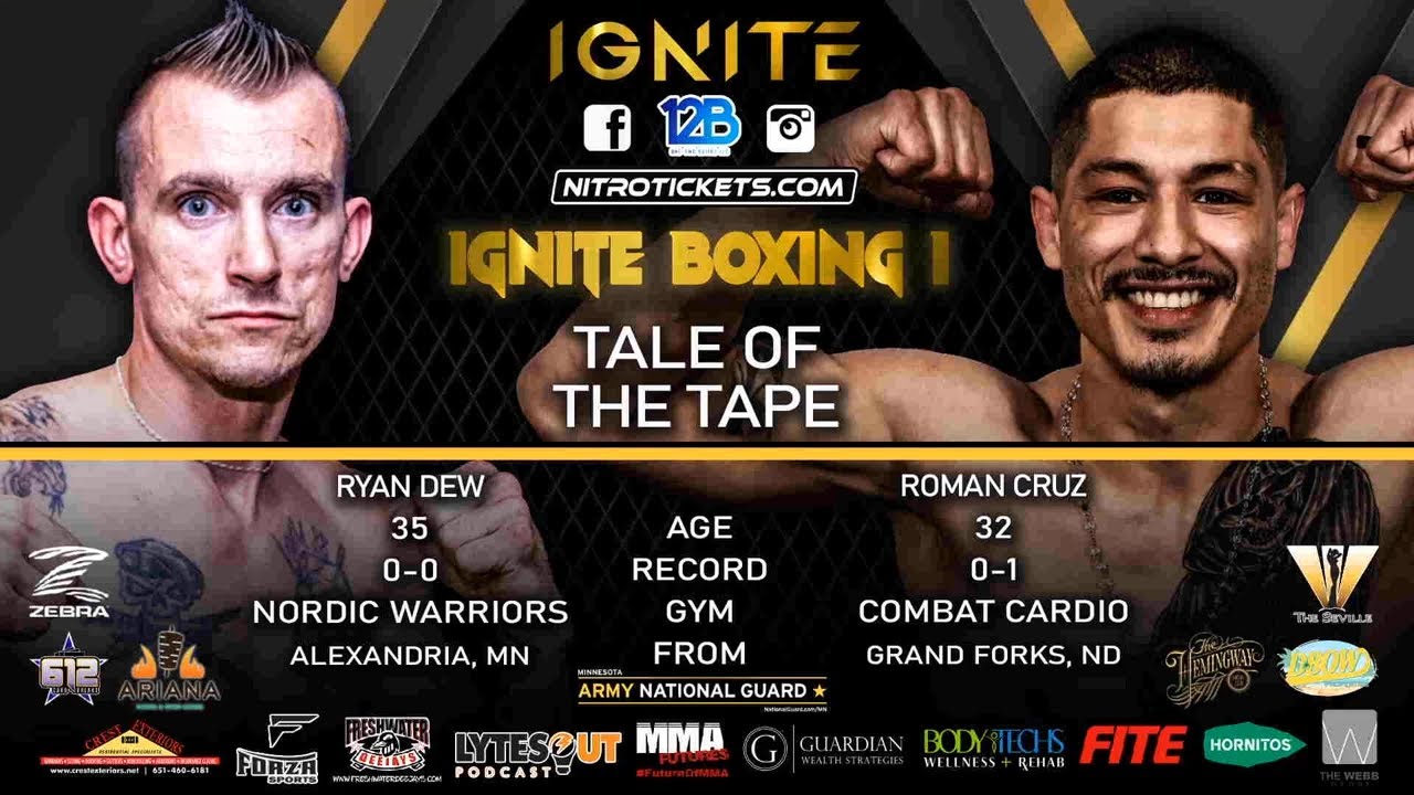 Ignite Boxing 1 Ryan Dew vs Roman Cruz - YouTube