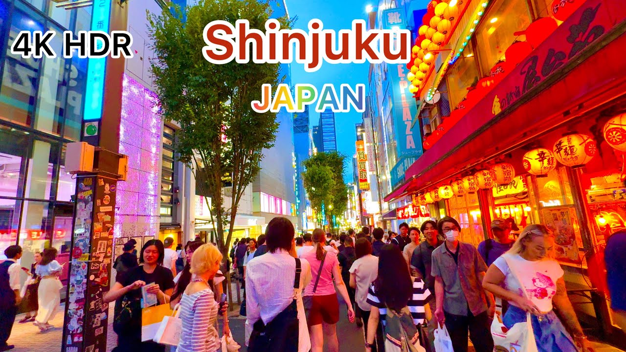 [4K HDR] Shinjuku Evening Walk. Tokyo, Japan. July 2025 - YouTube