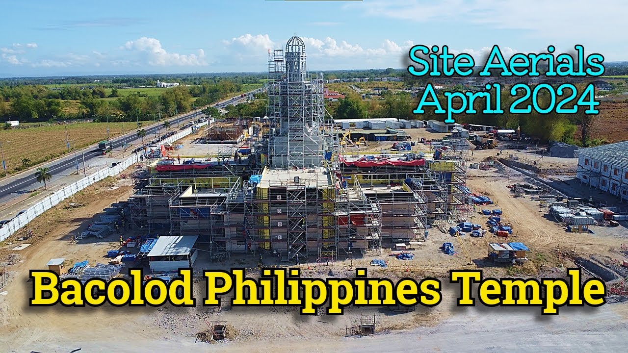 Bacolod Philippines Temple Aerial View April 2024 | Negros Construction ...