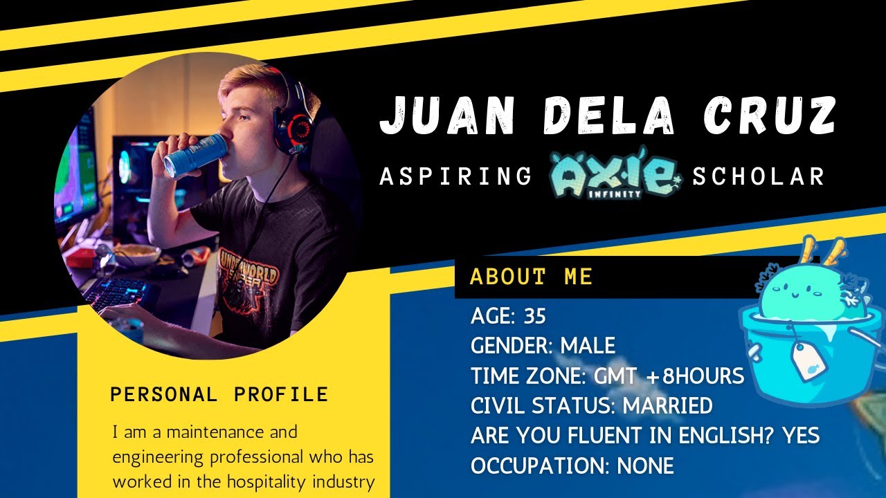 Axie Infinity: Create a Unique Aspiring Axie Infinity Scholar Resume on ...