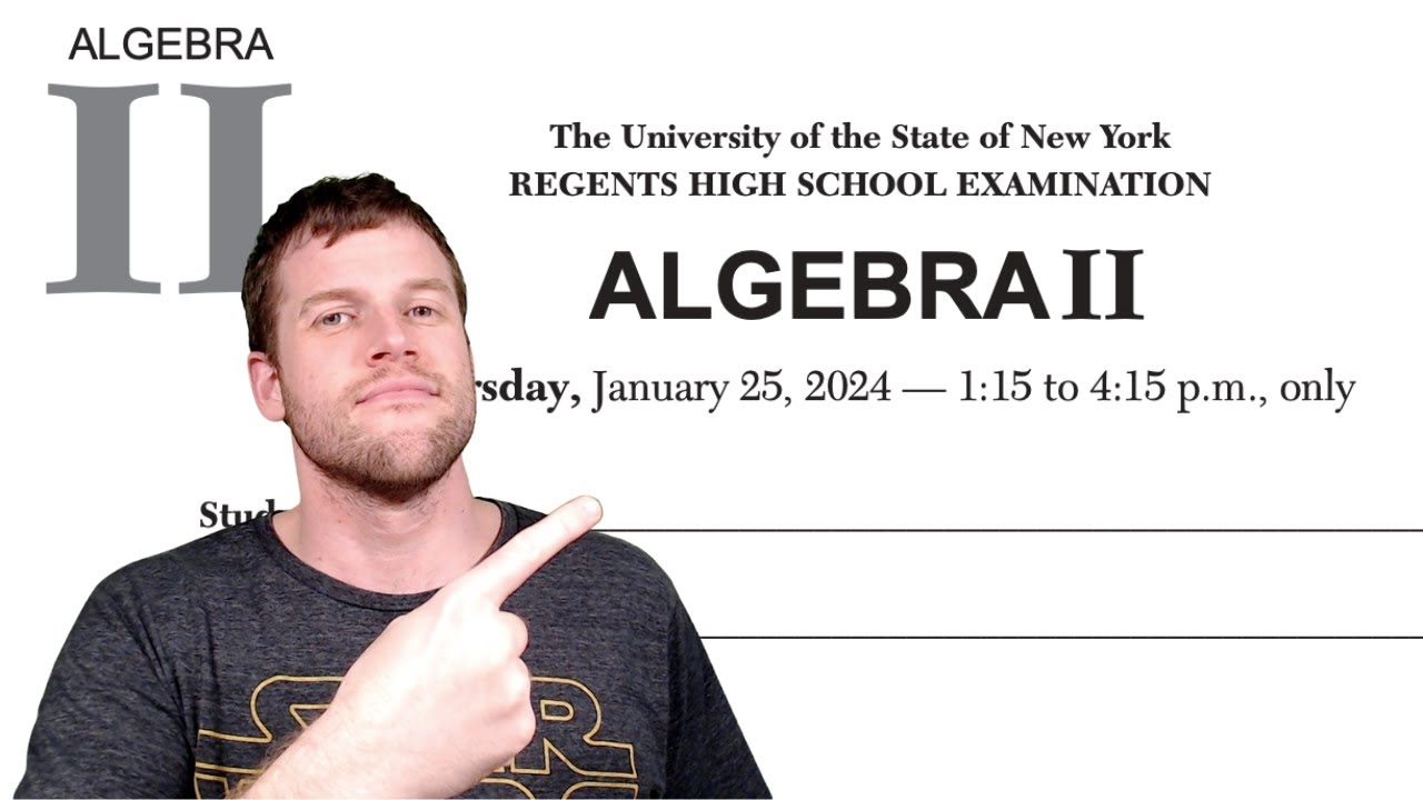 Algebra 2 Regents January 2024 Part 1 Questions 1 24 YouTube