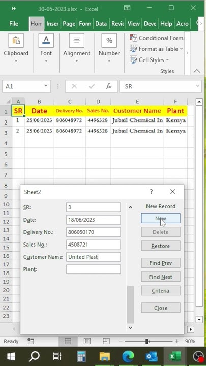 Activate Automatic Data Entry Form In Excel Excel Data Entry Tricks Excel Shorts