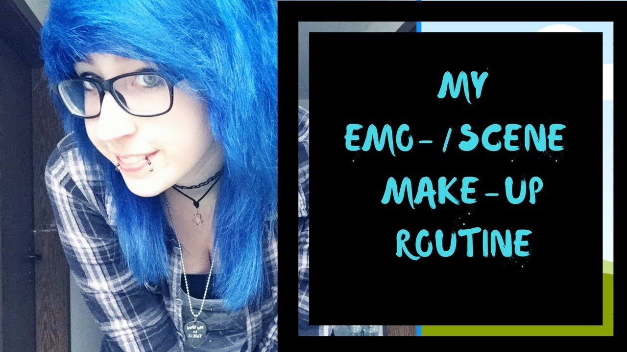 My Emo/Scene Make-up-Routine :3 - YouTube