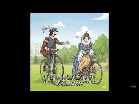 Sir Walter Raleigh Introduces Tobacco To Queen Elizabeth (Short Silent Film)