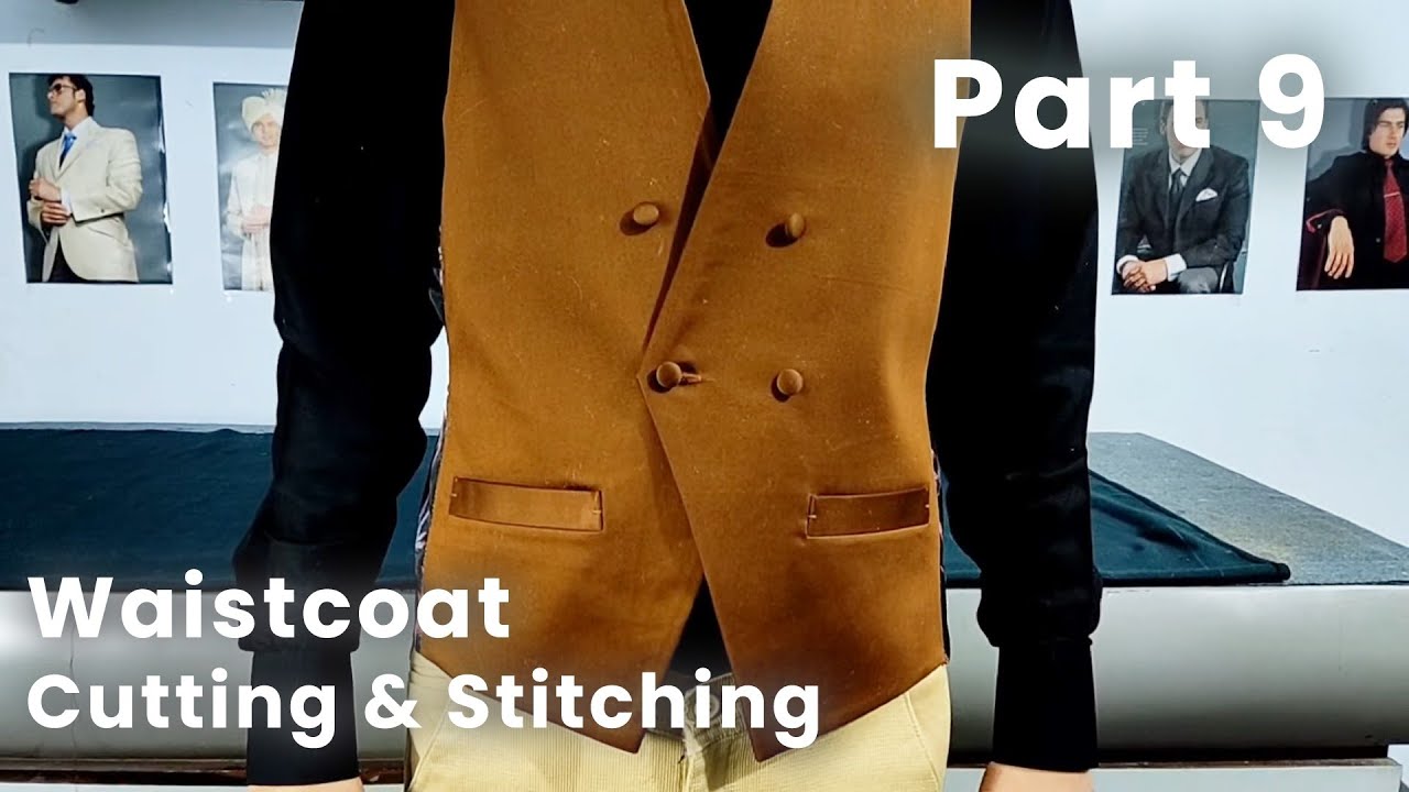 How to cut waistcoat | Waistcoat cutting and stitching in hindi ...