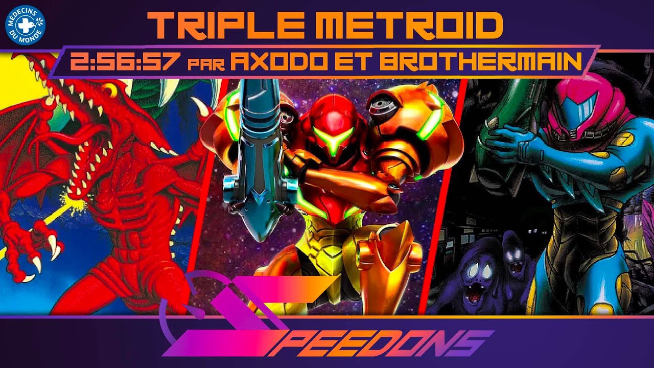 TRIPLE METROID en 2:56:57 par Axodo et Brothermain | SPEEDONS - YouTube