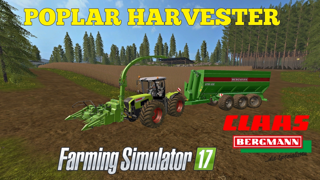 FS | 17 | Mods POPLAR HARVESTER FOR TRACTORS - YouTube
