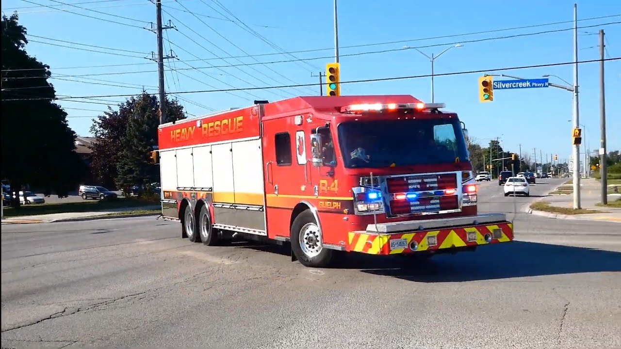 Guelph Fire Rescue 4 + GWPS Responding - YouTube