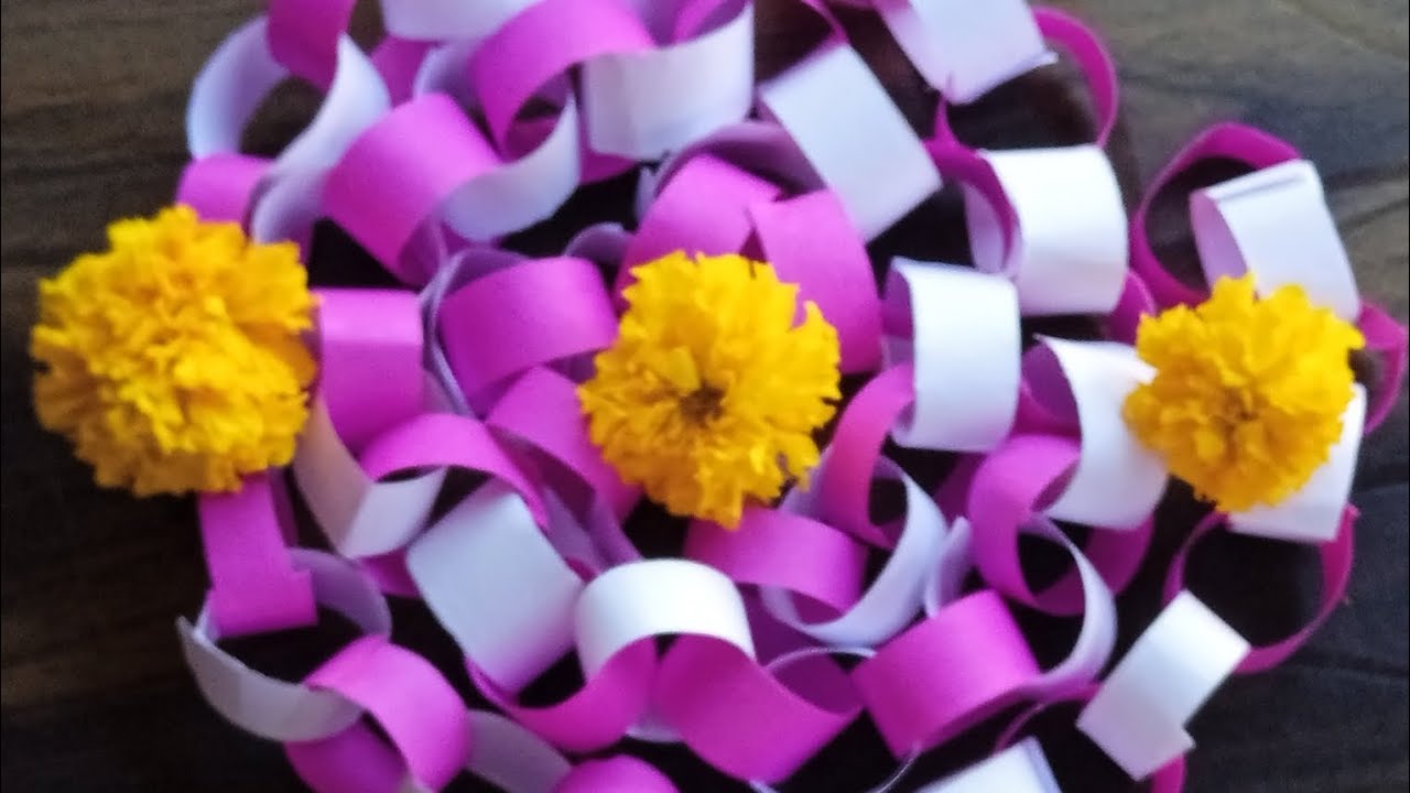 How To Make Paper Chains Easily ll DIY Paper Decorations - YouTube