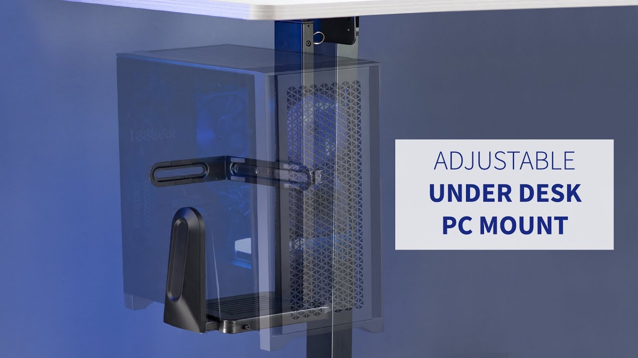MOUNT-PC06L Large Under Desk PC Mount by VIVO - YouTube