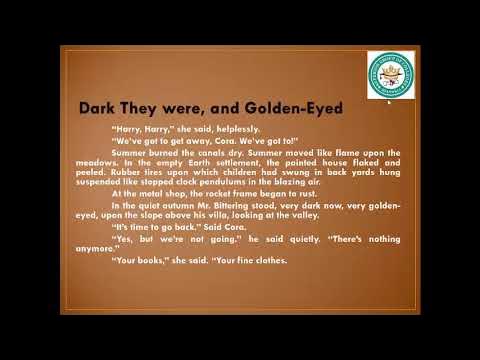 Dark They Were,and Golden Eyed (Part 3) - YouTube