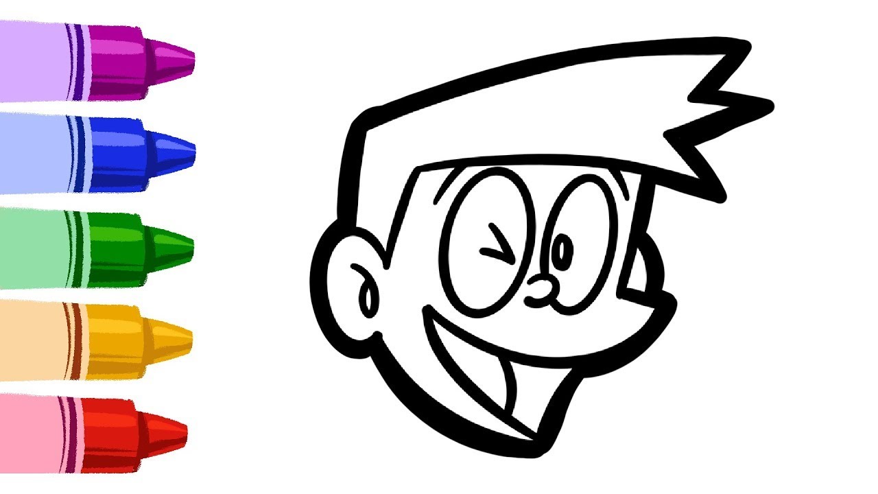 Suneo (Doraemon and Friends) drawing, painting and colouring for kids ...