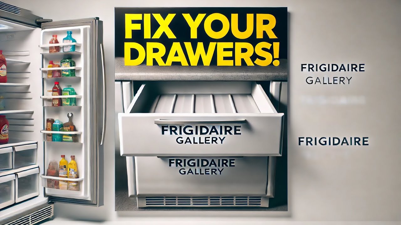 Broken Frigidaire Gallery Refrigerator Drawer Fix in Minutes - YouTube