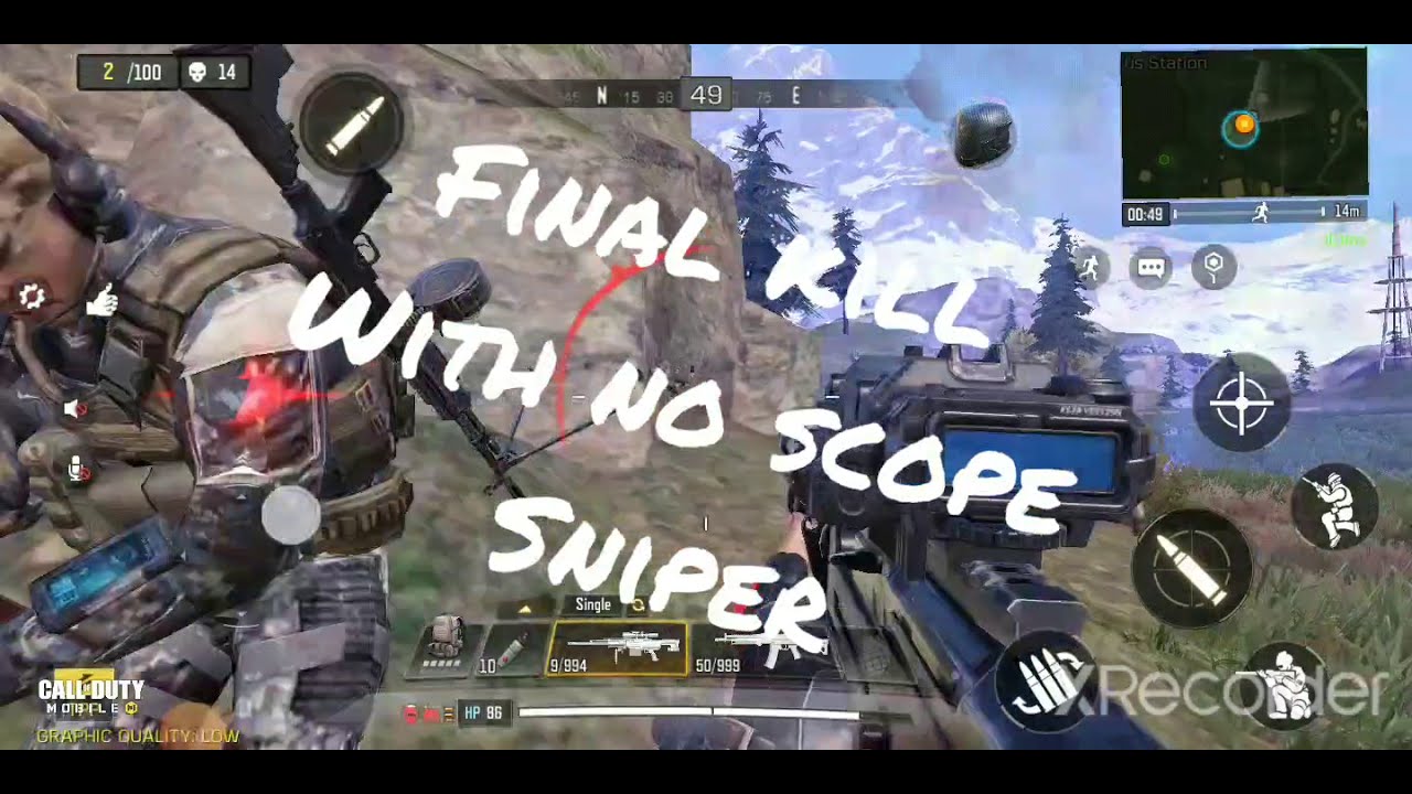No scope kill in codm battle royale - YouTube