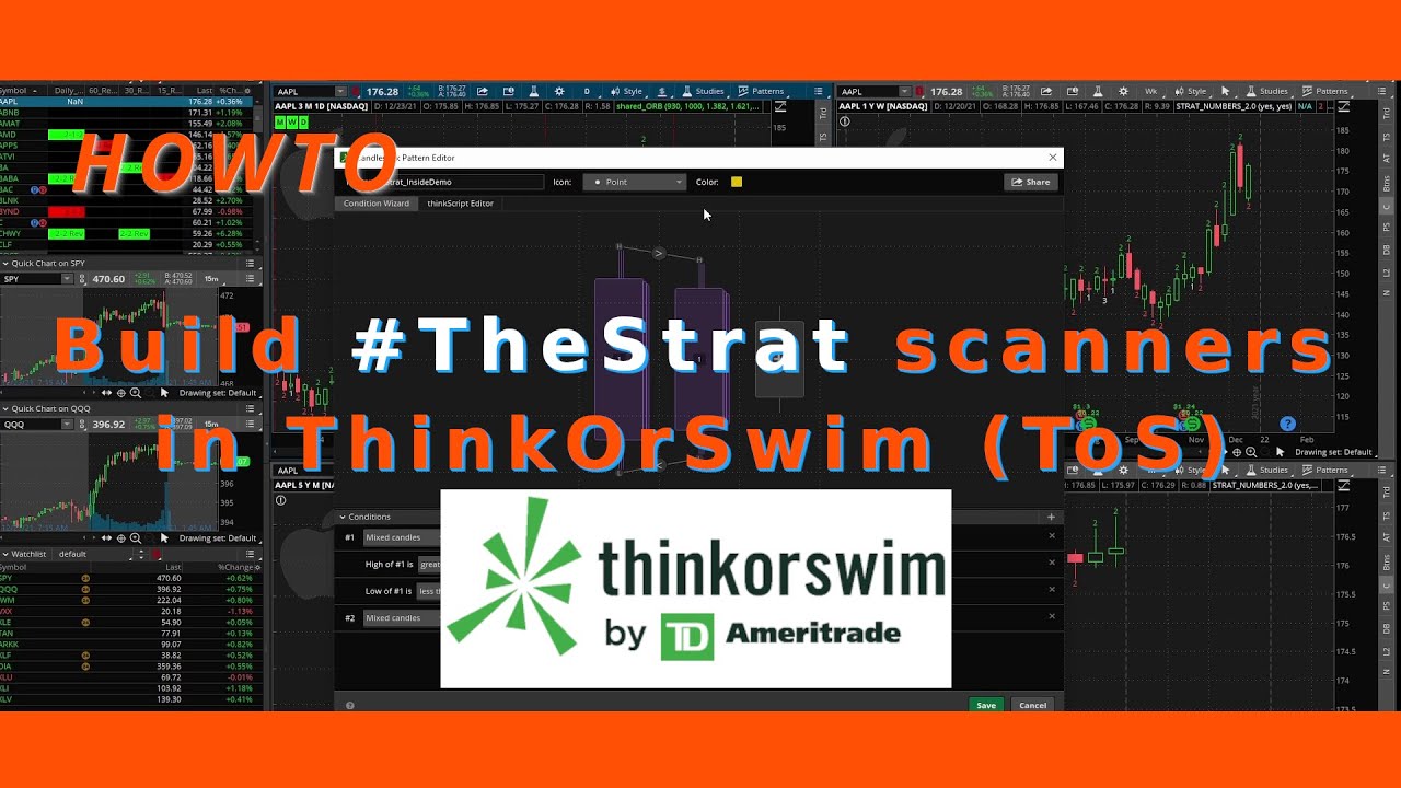 Howto build #TheStrat scanners in ThinkOrSwim (ToS)? - YouTube