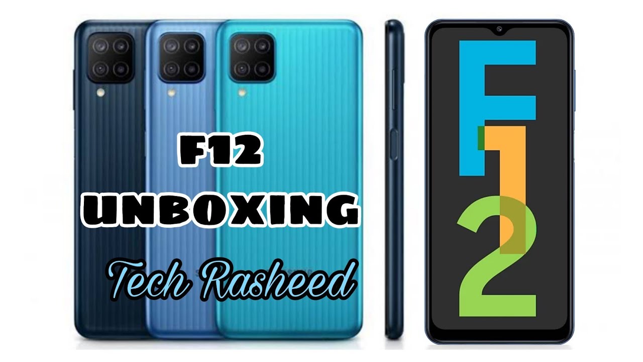 samsung galaxy F12 unboxing and review - YouTube