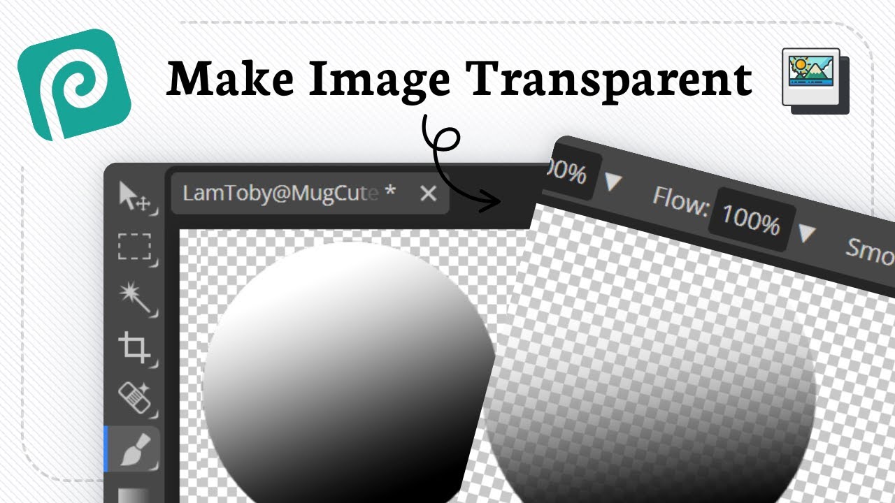 How to make an image transparent in Photopea - YouTube