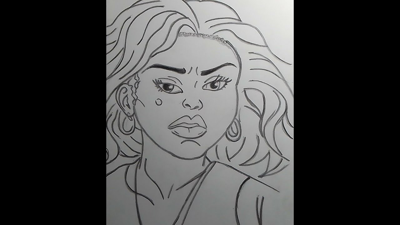 ANGRY GIRL DRAWING HOW TO DRAW | EASY DRAWING STEP BY STEP - YouTube